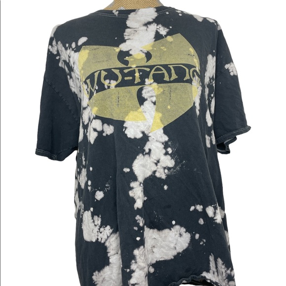 Wu-tang | Tops | Wutang 0 Cotton Large Custom Bleach Splatter Dye Band ...